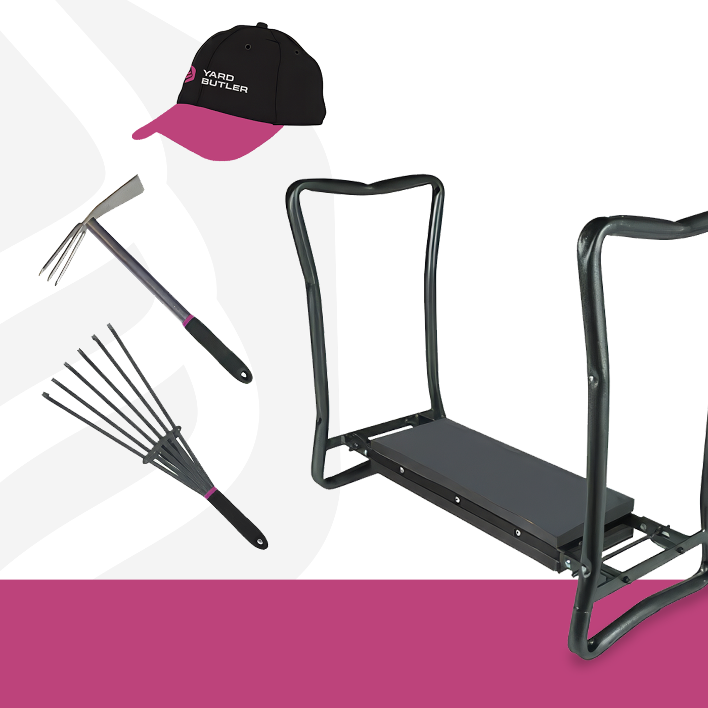 Garden Kneeler and Seat Hand Tools Bundle – Yard Butler